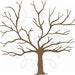 Tree Thumb Print Vector Art: Baby Shower Guest Canvas (digital Download ...