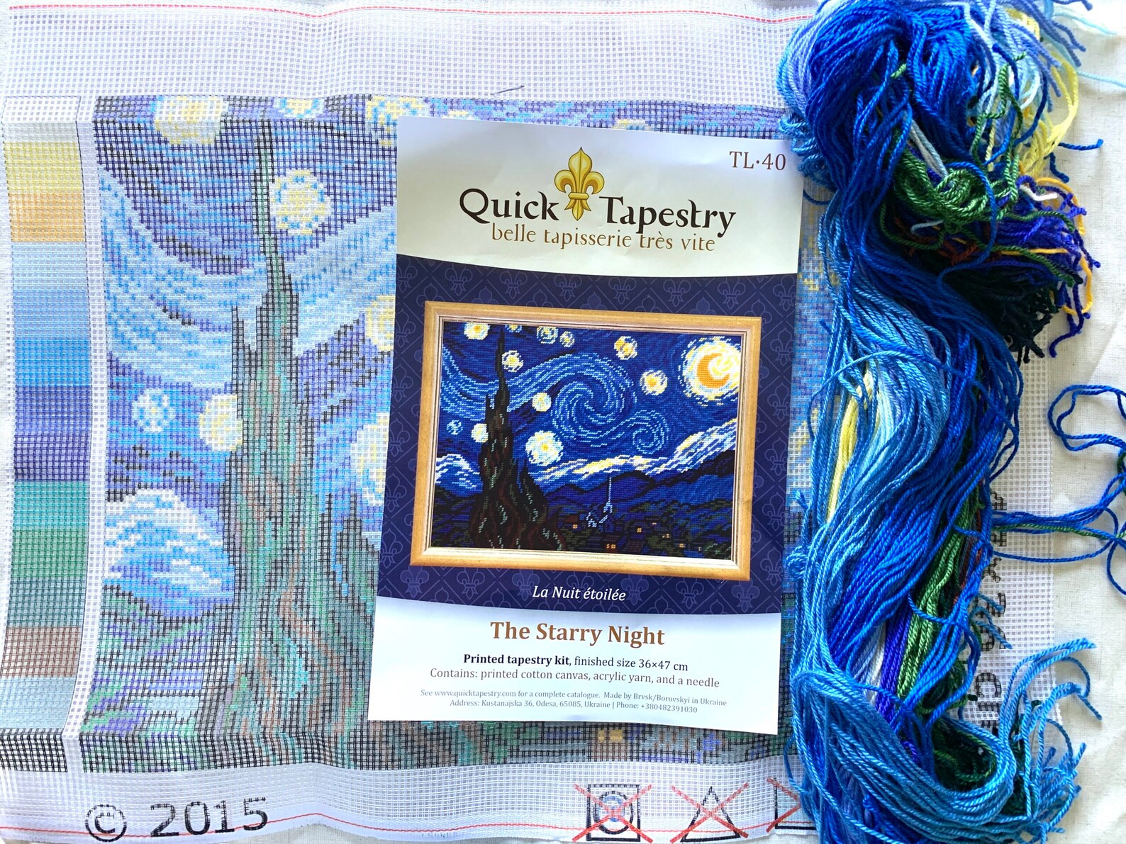 Tapestry Needlepoint Kit Yarn Embroidery Pattern Floral - Etsy