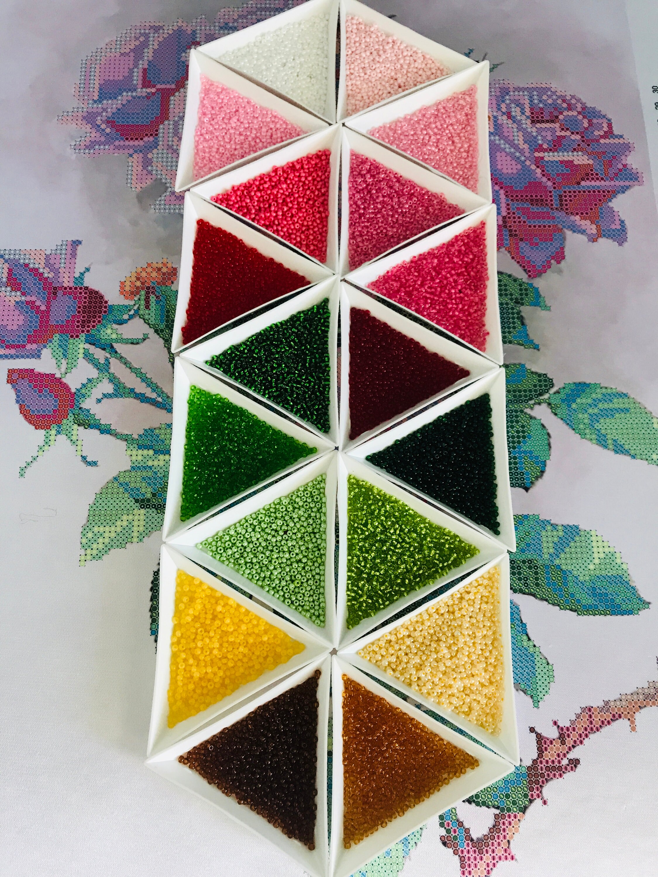 Bead Embroidery Kit Modern Needlepoint Kit Bead Cross Stitch - Etsy