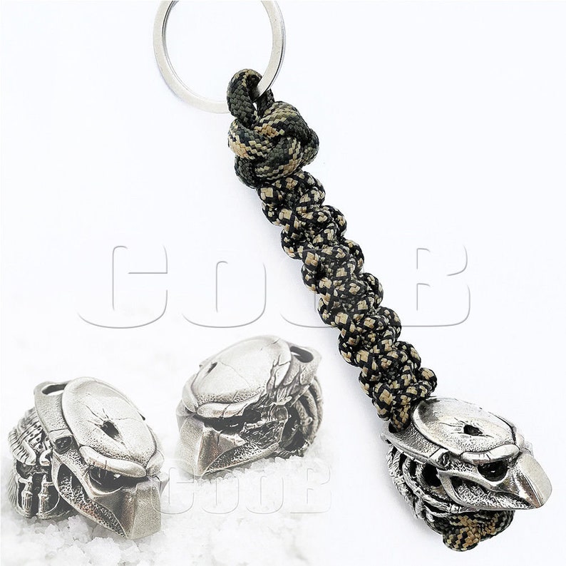 Author's EDC Bead Charm Necklace Pendant Bead PREDATOR | Etsy