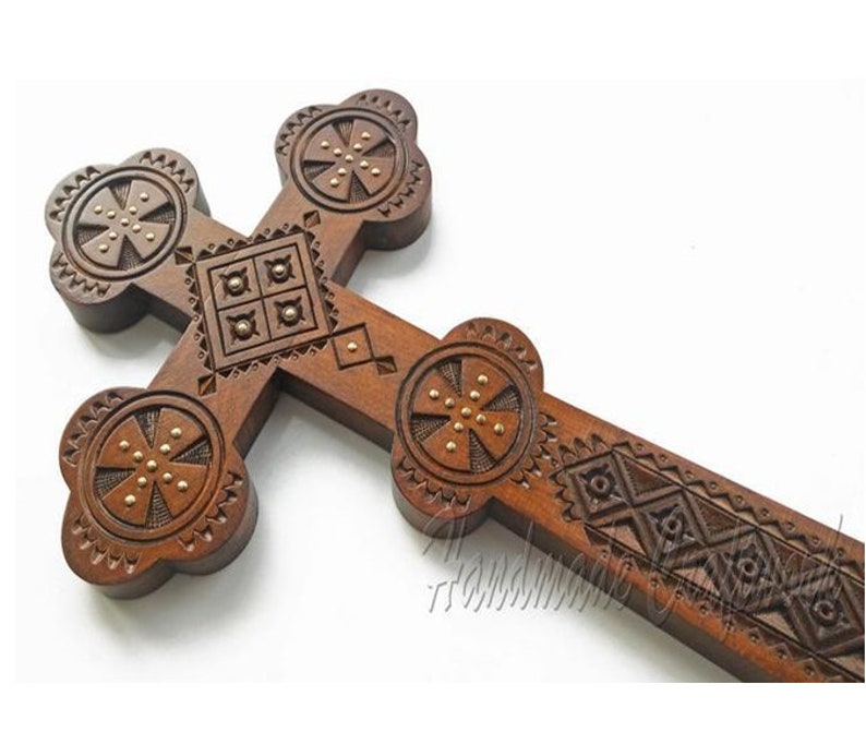 New Exclusive Handmade Carved Wooden Wall Cross. Decorative - Etsy