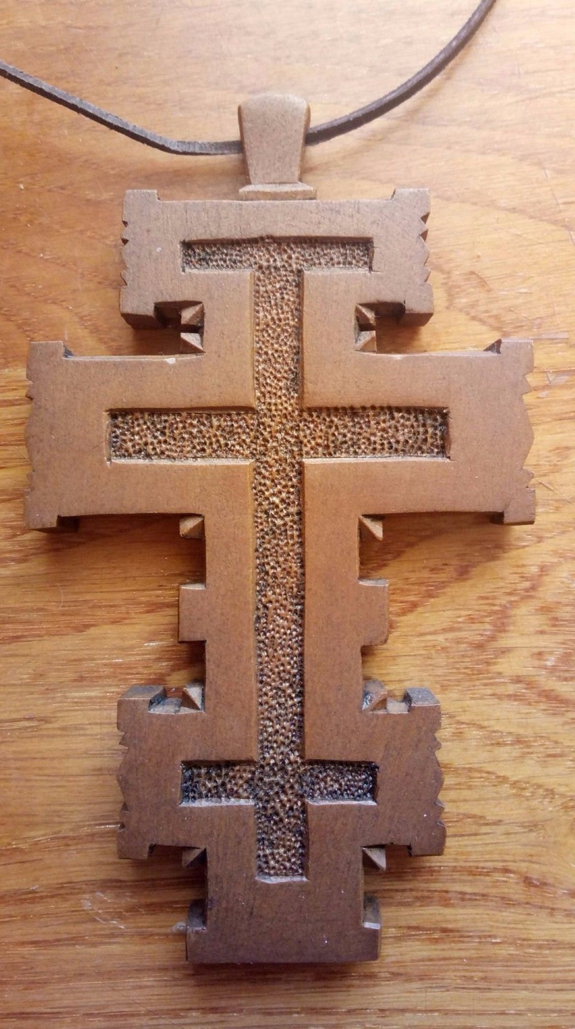Exclusive Orthodox Pectoral Neck Cross Wooden Handmade - Etsy
