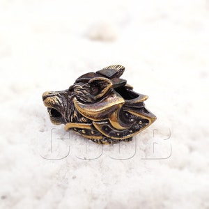 Author's EDC Bead Charm Necklace Pendant Bead WOLF FENRIR for Bracelet ...
