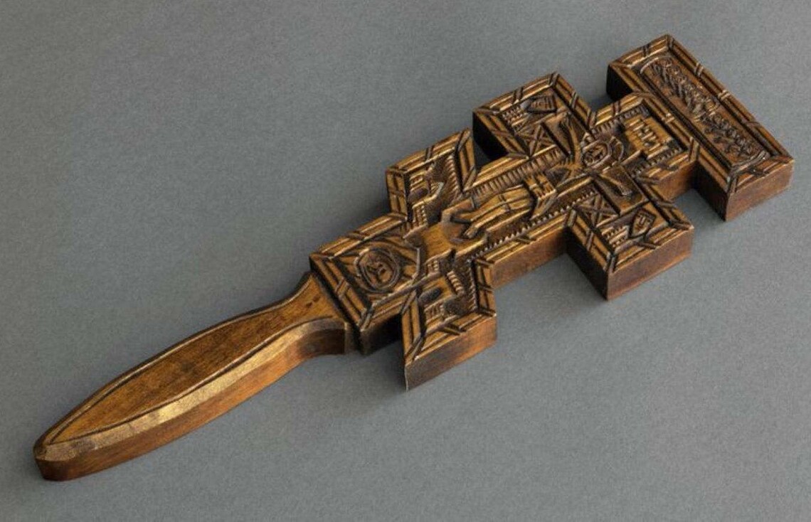 Unique Orthodox Hutsul Handmade Wooden Altar Wall Cross - Etsy