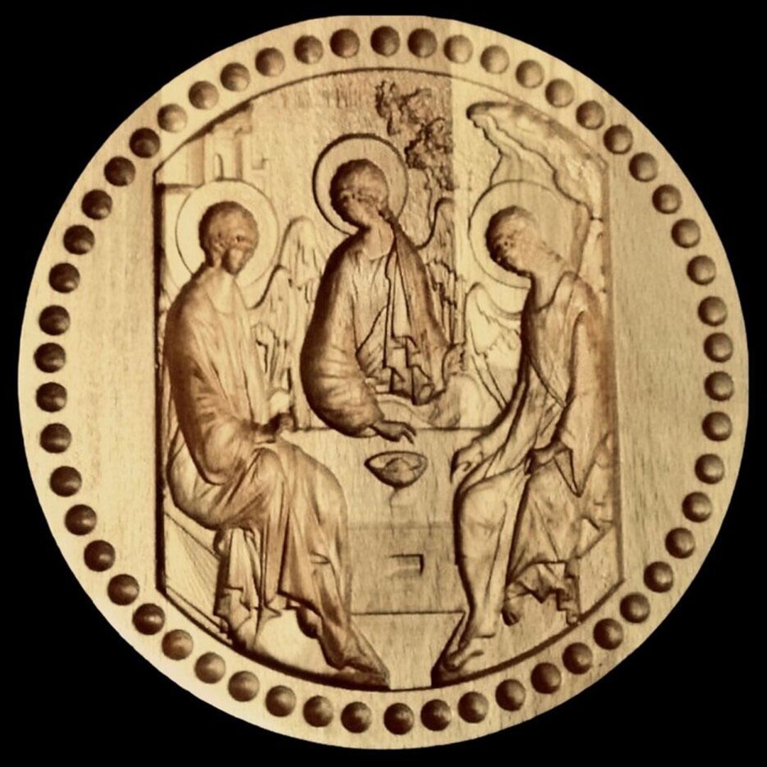 Wooden Hand Carved Stamp for Holy Bread Orthodox Liturgy Traditional ...