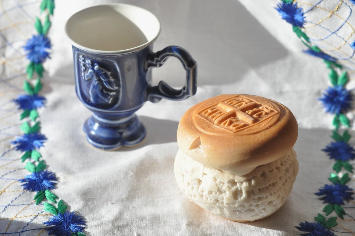 GRECIAN Stamp for the Holy Bread Orthodox Liturgy / Wooden Hand Carved ...
