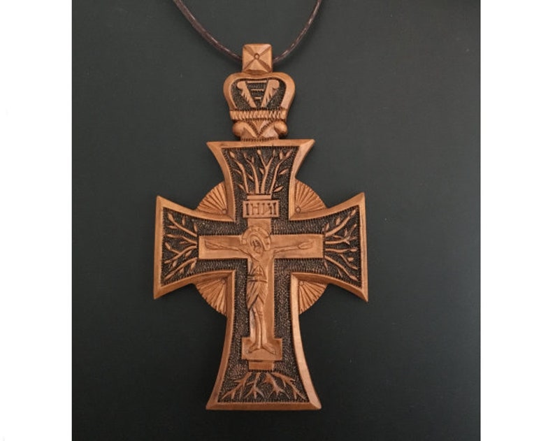 Super Exclusive Orthodox Pectoral Neck Cross Wooden Handmade - Etsy