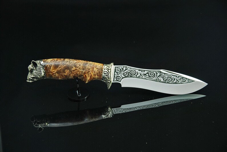 Author's Knife Custom Handmade Knife WILD BOAR for | Etsy