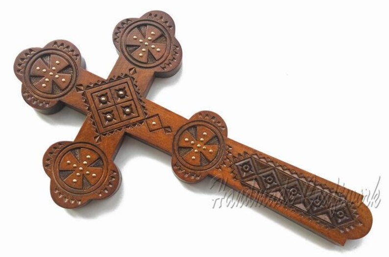 New Exclusive Handmade Carved Wooden Wall Cross. Decorative - Etsy
