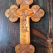 Exclusive Handmade Decorative Catholic Orthodos Wooden Wall Cross ...