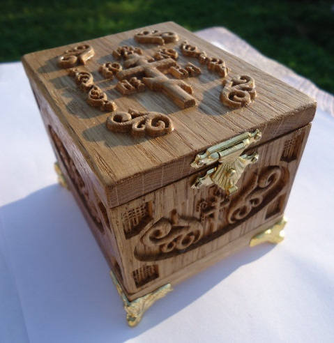 Unique Traditional Orthodox Set for Baptism. Baptismal Box. Christening ...
