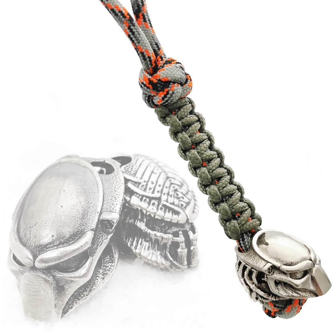 Author's EDC Bead Charm Necklace Pendant Bead PREDATOR HELMET #3 for ...