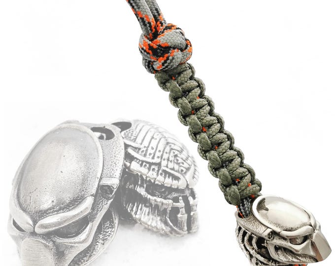 Author's EDC Bead Charm Necklace Pendant Bead PREDATOR HELMET #3 for ...