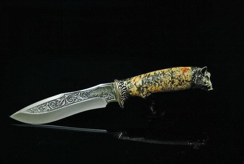 Author's Knife Custom Handmade Knife WILD BOAR for | Etsy