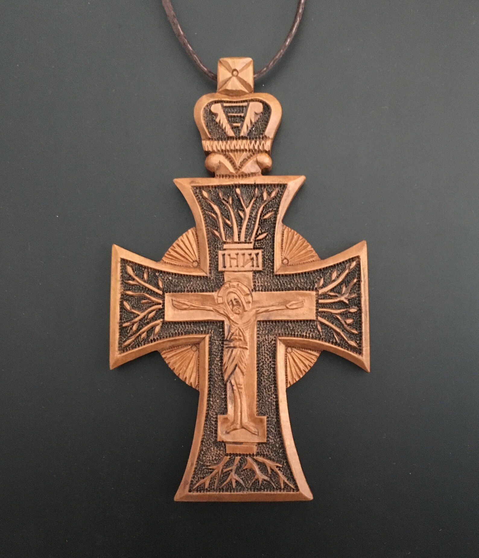 Super Exclusive Orthodox Pectoral Neck Cross Wooden Handmade - Etsy