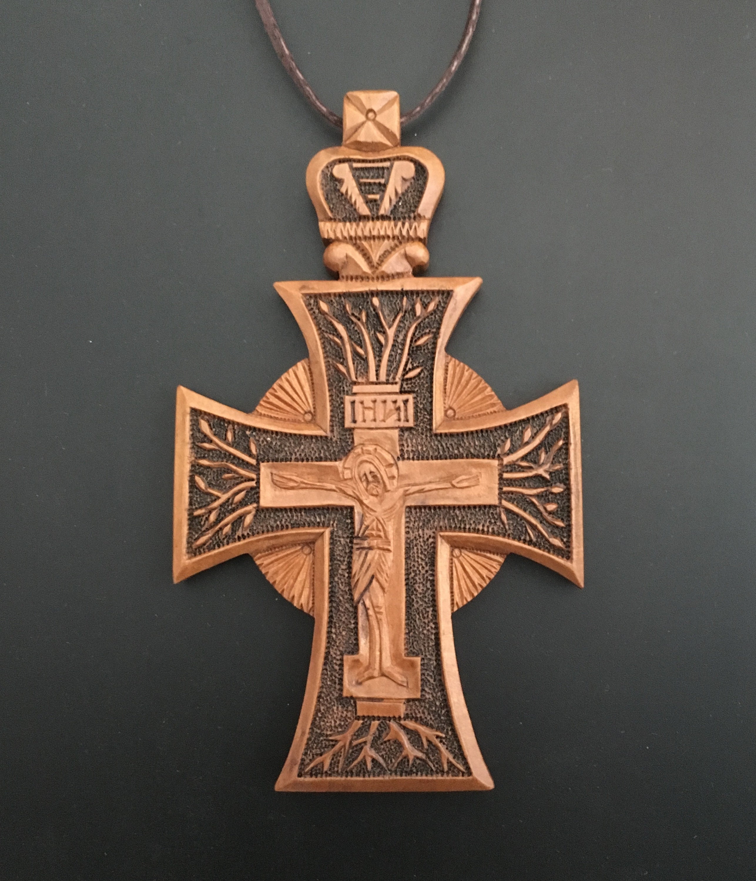Super Exclusive Orthodox Pectoral Neck Cross Wooden Handmade | Etsy