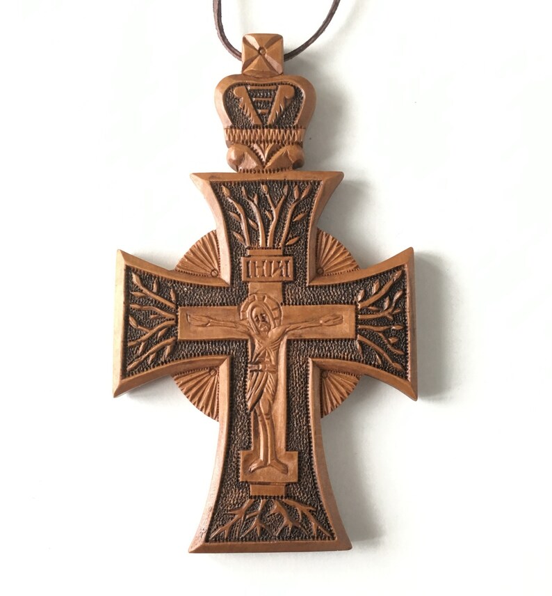 Super Exclusive Orthodox Pectoral Neck Cross Wooden Handmade - Etsy