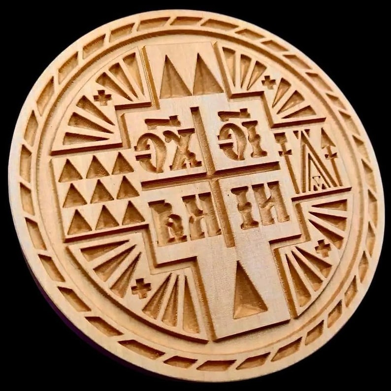 GRECIAN Wooden Stamp for Holy Bread Orthodox Liturgy Traditional ...