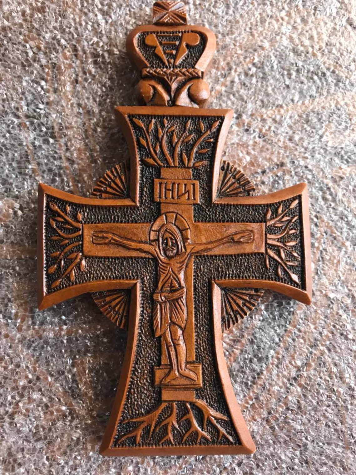 Super Exclusive Orthodox Pectoral Neck Cross Wooden Handmade - Etsy