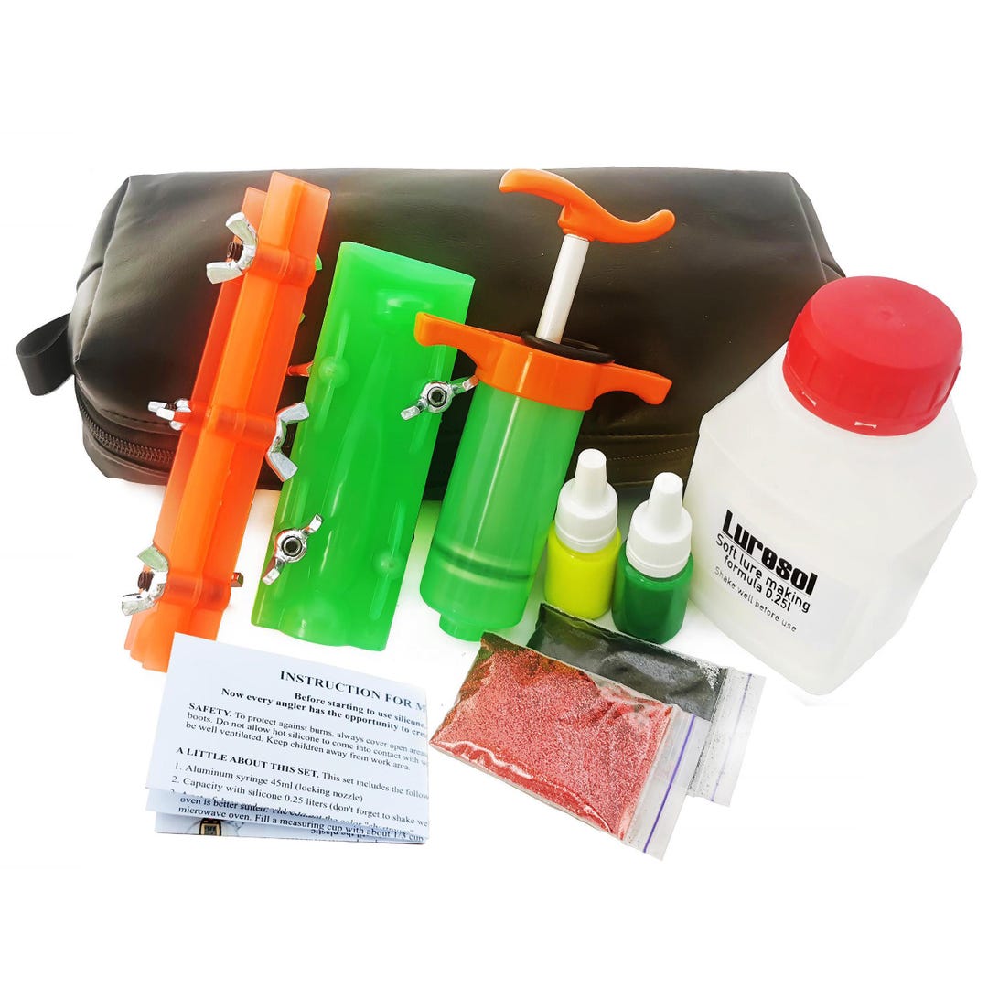 Starter Set Plastic Injector 45 Ml Fishing Bait Lure Mold Plastisol ...