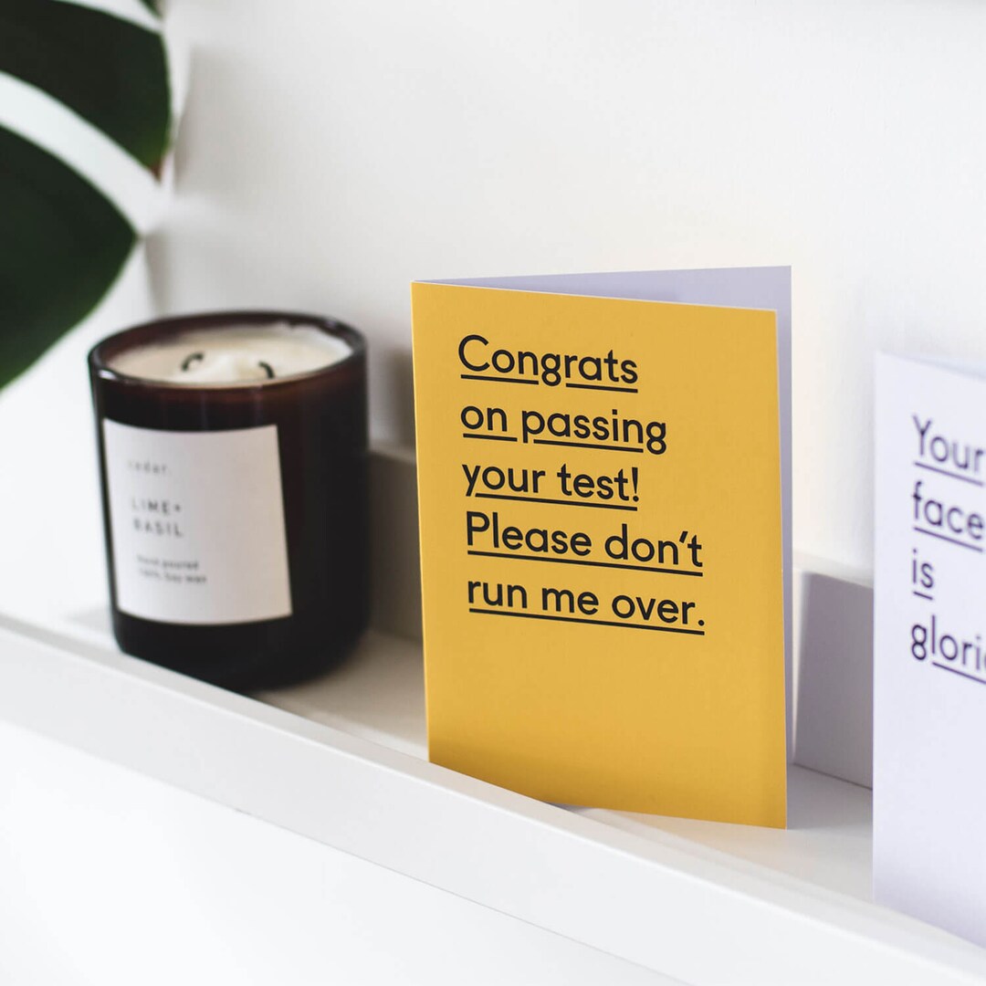 Funny Driving Test Card - Passed Driving Test Card - Funny ...