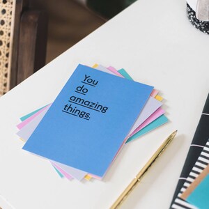 Compliment Card Postcard Pack - Positive Affirmation Postcard Set ...