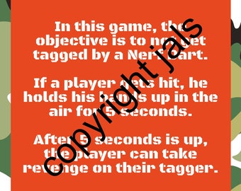 Nerf Party Rules - Etsy