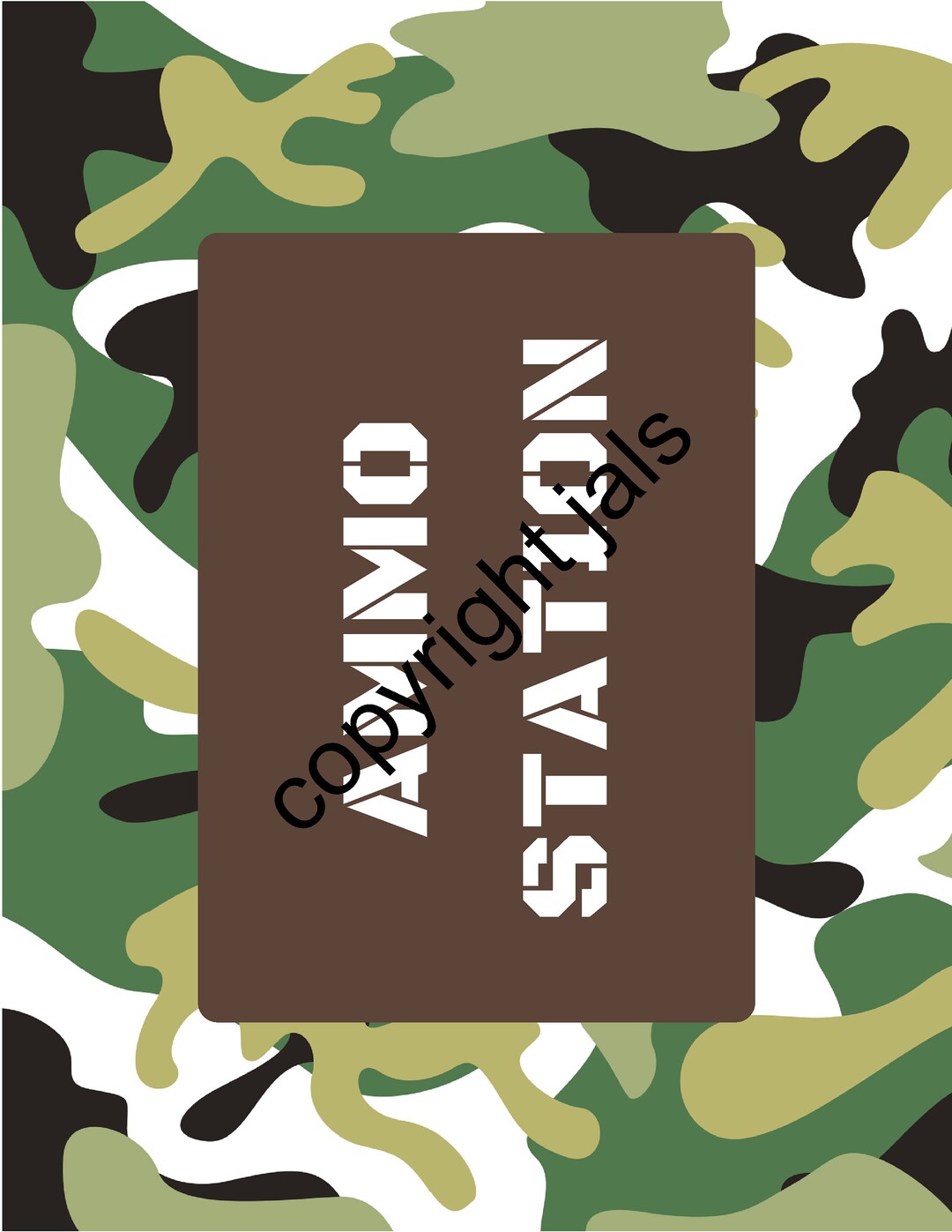 Ammo Station Camo, 8x10, Dart Wars Sign Download, Nerf Party Downloads ...