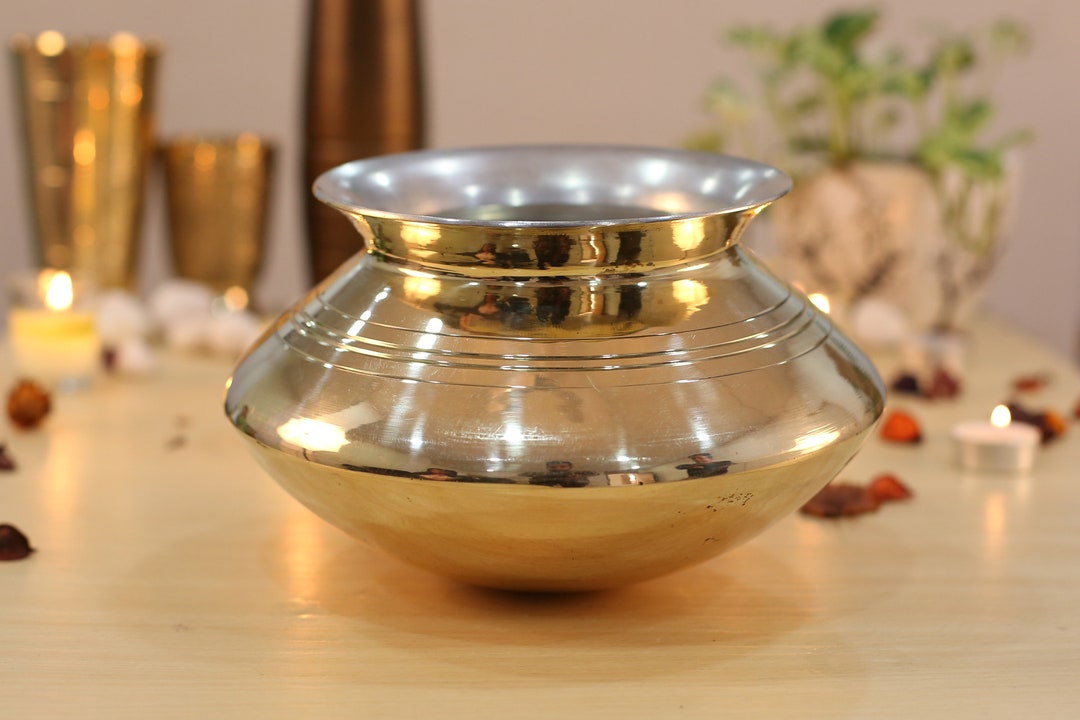 Aatm Brass Traditonal Utensil Handi for Cookware - Etsy