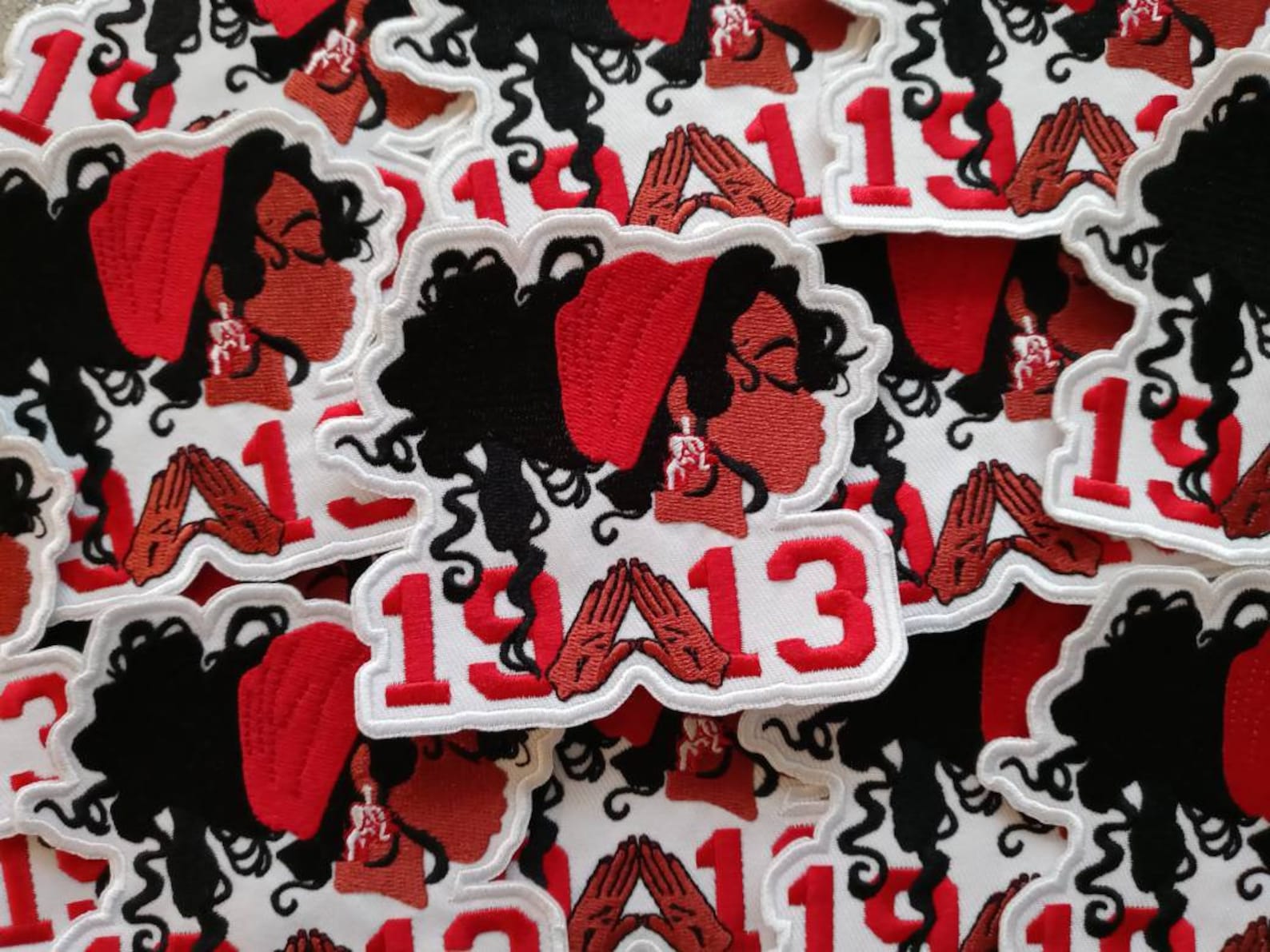 4 Inch DST Crimson and Cream Iron-on Patch - Etsy