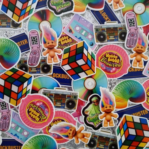 9 Piece Mix Set of Retro Throwback Old School 90's Theme - Etsy