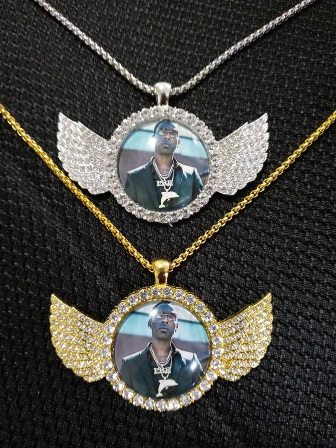 Large 30mm YOUNG DOLPH Silver or Gold You Choose Pendant/chain Necklace ...
