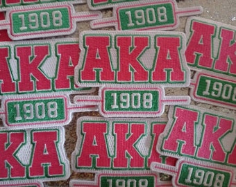 AKA Shield Patch, Patches, 1908, Pink and Green Patch, One Patch per ...