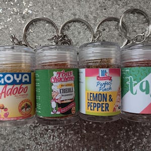 Mini Seasoning Keychains Travel Seasoning Keychains Mini Shaker ...