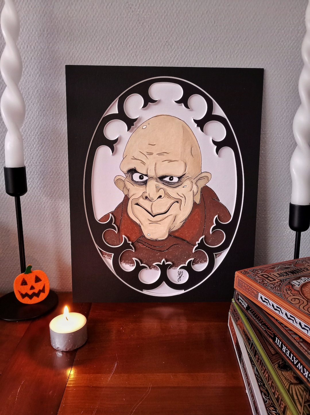 Oncle Fétide Famille Addams Dessin Original - Etsy