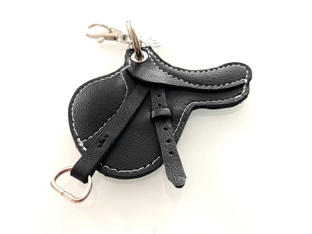 Saddle Leather Keychain - Etsy