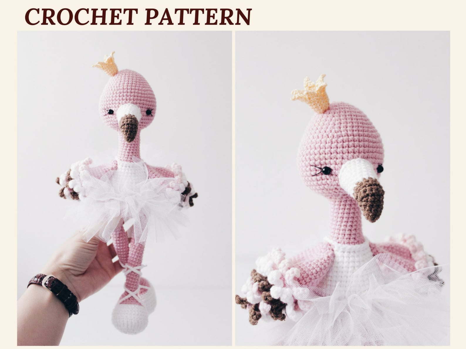 Crochet Flamingo Pattern Amigurumi Flamingo Crochet Bird - Etsy