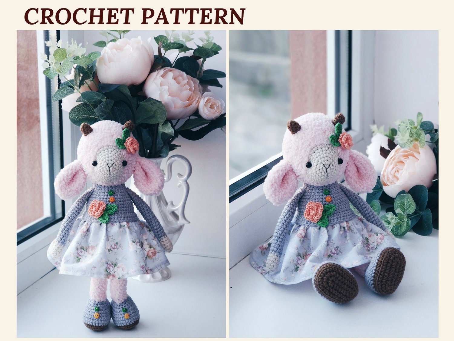 Crochet Sheep Pattern Amigurumi Lamb Pattern Crochet Lamb Farm | Etsy