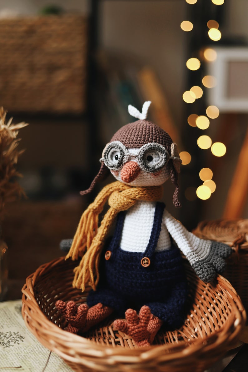 Stork Pilot Crochet Pattern Amigurumi Stork Pattern Crochet - Etsy