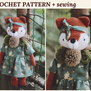 Amigurumi Crochet Fox Pattern Alice Fox Crochet Tutorial PDF | Etsy