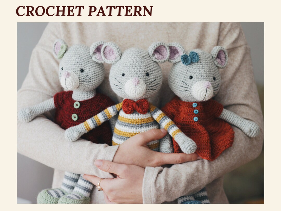 Big Mouse Crochet Pattern Mouse Amigurumi Pattern - Etsy