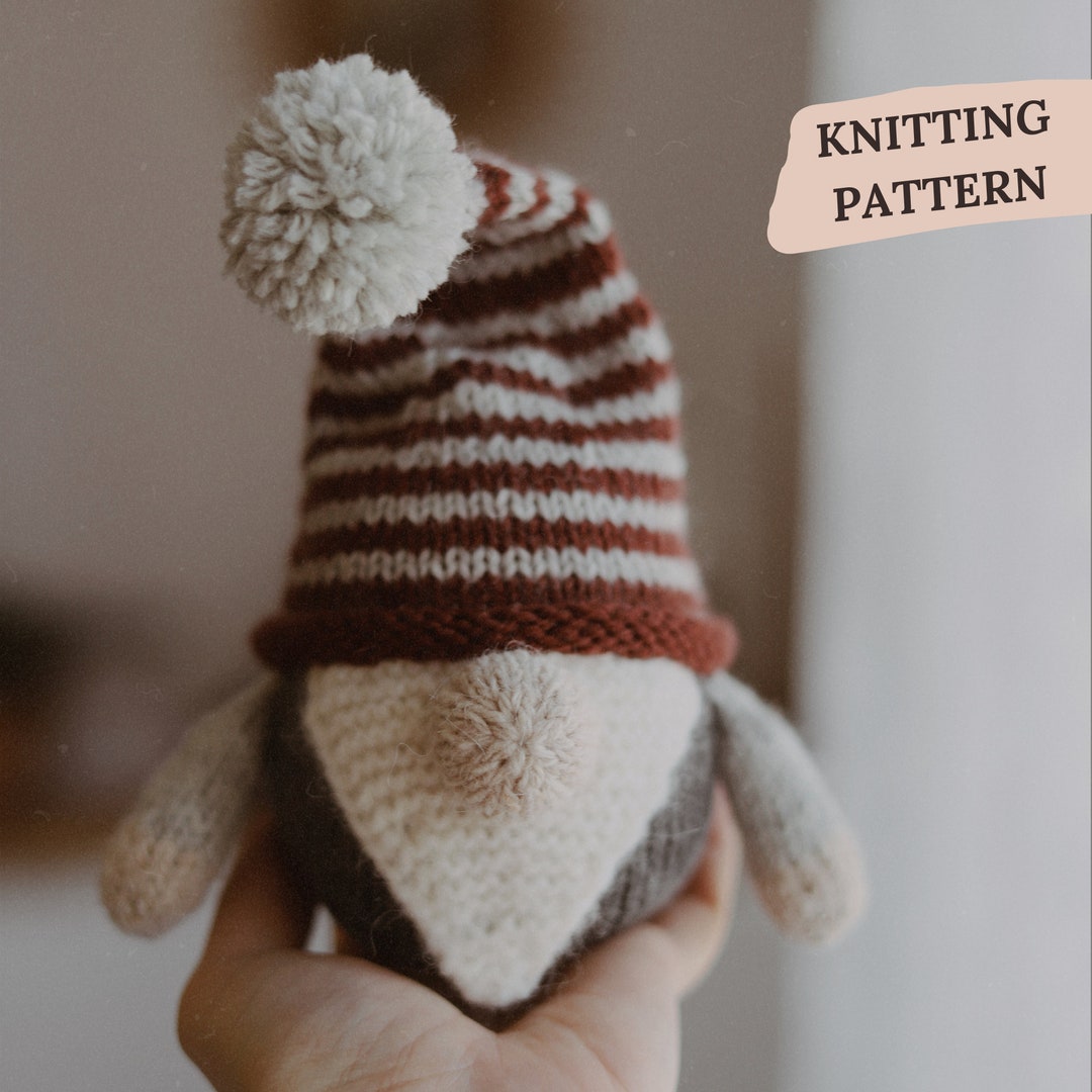 Christmas Knitting Pattern Gnome, Knit Gonk Gnome, Home Christmas ...
