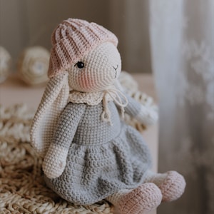 Crochet Bunny Girl Pattern, Amigurumi Rabbit Pattern Crochet Hare ...