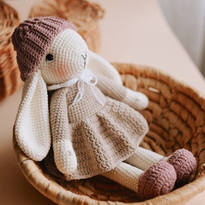 Crochet Bunny Girl Pattern, Amigurumi Rabbit Pattern Crochet Hare ...