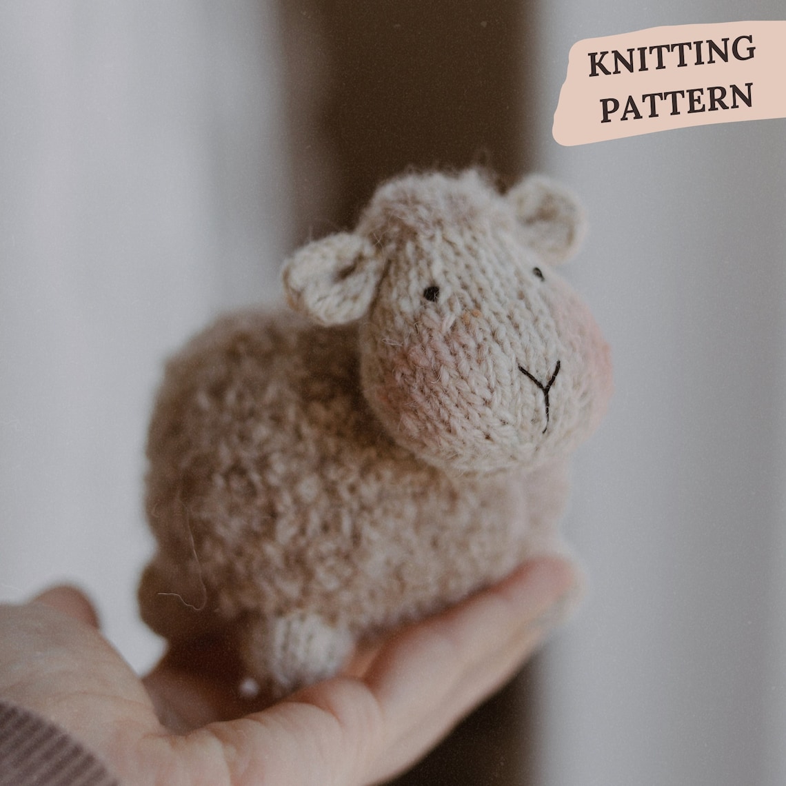 Lamb Knitting Pattern, Knitting Toy, Knit Sheep Pattern, Knitted Animal ...