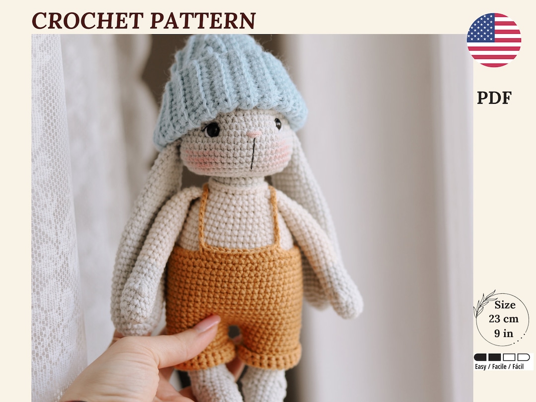 Crochet Long Eared Bunny Pattern Floppy Bunny Rabbit - Etsy