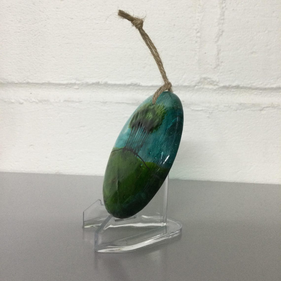 Fused Glass Nearly Home Trees Disc Hanger, Nearly There Trees - Etsy UK