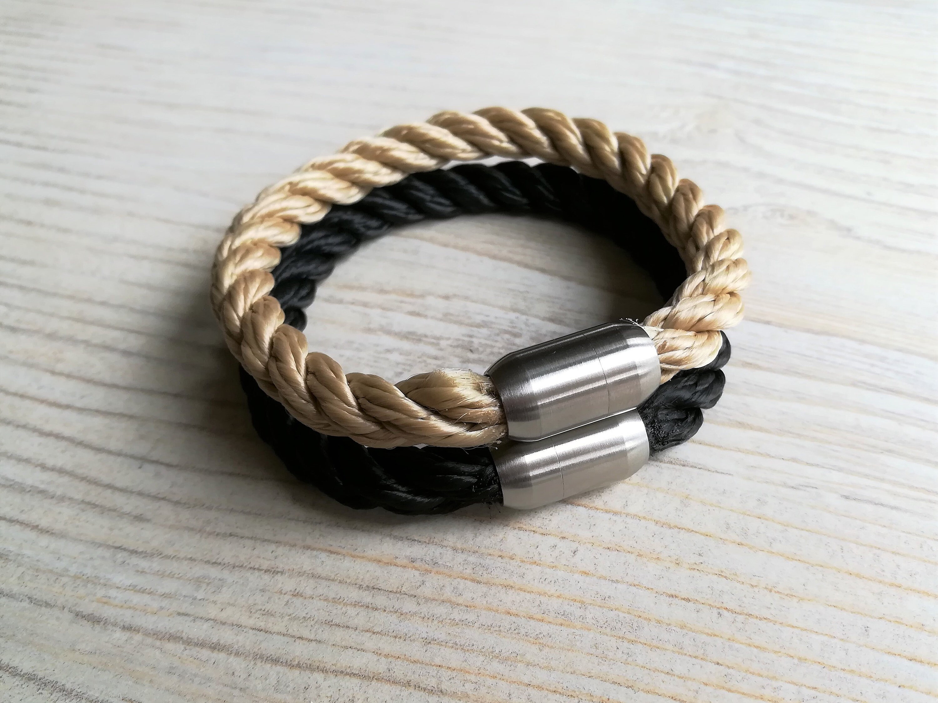 Maritime Bracelet for Men in Rope Optics With Magnetic Clasp From ...