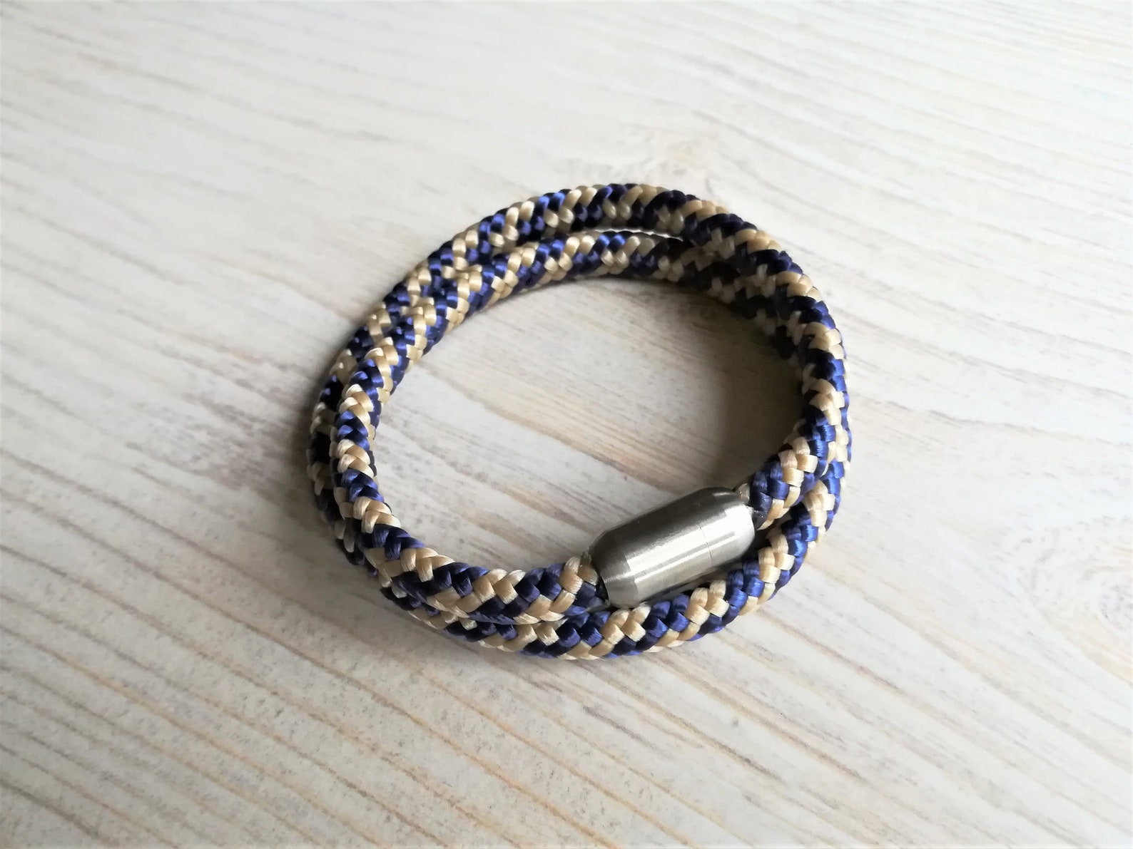 Wrap Bracelet From Nautical Rope With Stainless Steel Magnetic Clasp ...