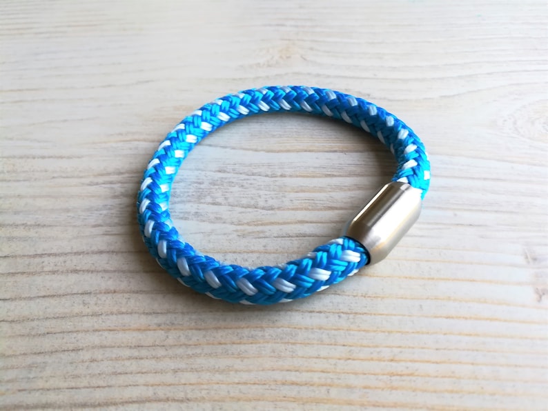 Maritime Bracelet for Men 8mm Nautical Rope With Magnetic Clasp From ...
